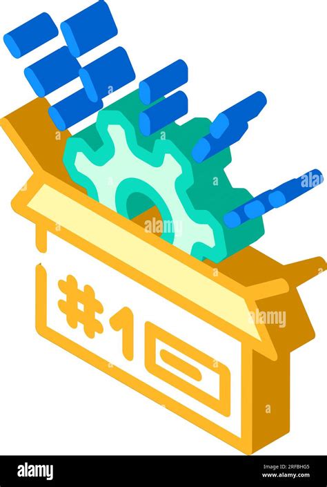 Custom Manufacturing Engineer Isometric Icon Vector Illustration Stock