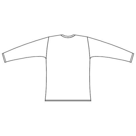 Long Sleeve T Shirt Vector Template At Getdrawings Free Download