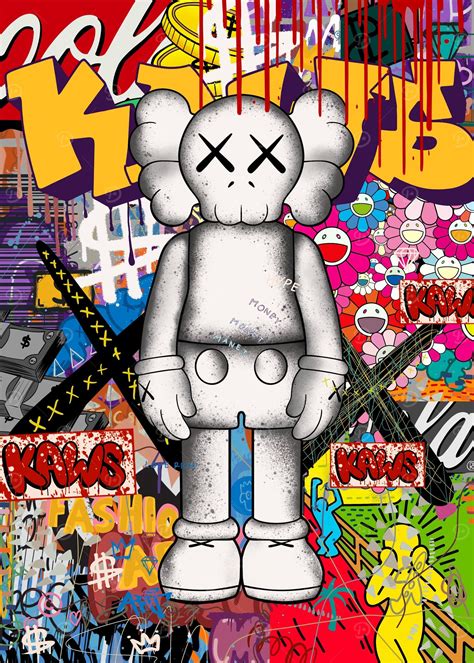 Graffiti Kaws Kaws Graffiti Wallpaper Kaws Poster Graffiti Sticker