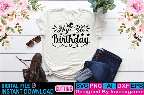 Hapbee Birthday Graphic By Lovesvgzone · Creative Fabrica