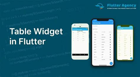 Use Of Table Widget In Flutter Medium