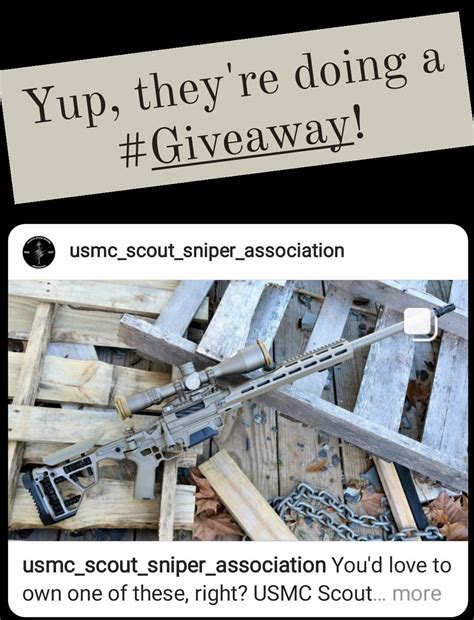 Only 15 Days Left Usmc Scout Sniper Association Fundraiser And Rifle Giveaway Snipers Hide