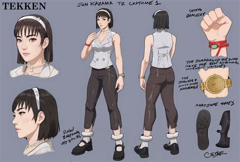 Jun Kazama 3d Anime Character Sheet By Criticalart64 On Deviantart