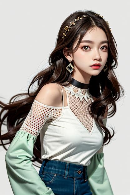 Premium Ai Image Fashion Graphic Model Fashion Show T Stage Clothing