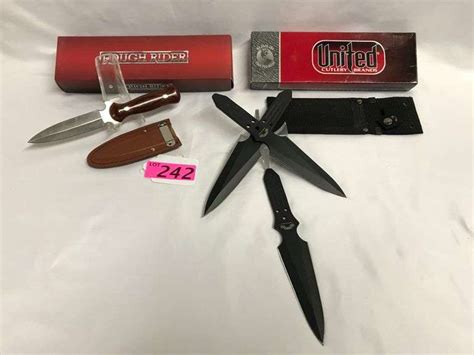 4 Throwing Knives Auctions And Services Unlimited