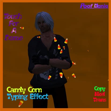 Second Life Marketplace Candy Corn Typing Effect