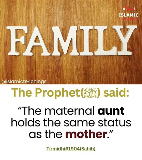 The Maternal Aunt Holds The Same Status As The Mother