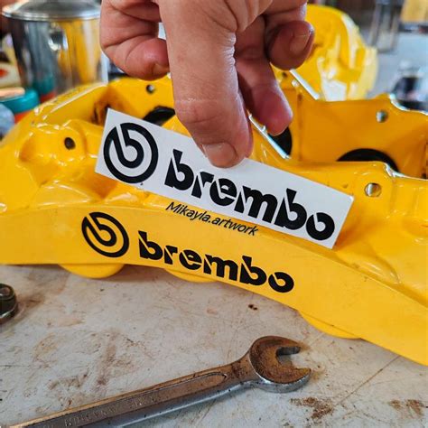 Sticker Decals Brembo Caliper 4port 6port 2pcs Shopee Malaysia