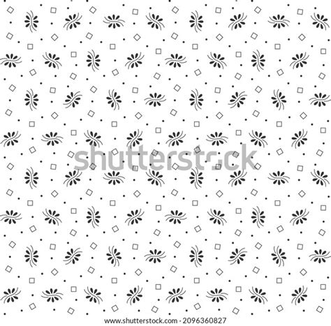 Small Leaf Dot Box Pattern Fabric Stock Vector Royalty Free