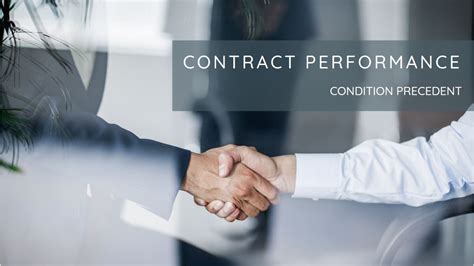 Condition Precedent Required To Obtain Specific Performance Of Contract