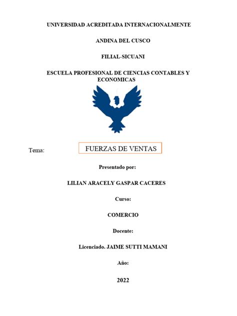 Fuerzas De Venta Pdf Pdf Marketing Planificación