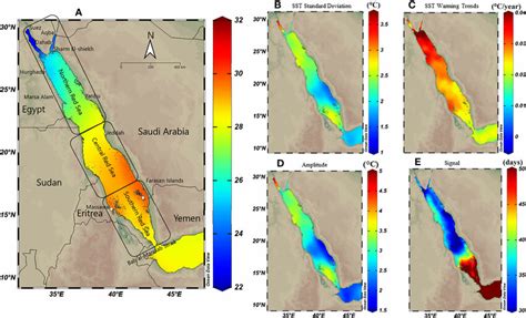 Spatial Distribution Maps Of Sea Surface Temperature Sst Variability Download Scientific