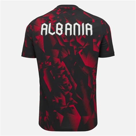 Albania National Team Fshf 2024 25 Adults Warm Up Shirt Macron Store