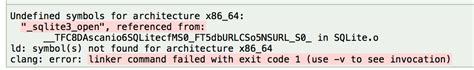 Ios How To Make Libsqlite3 Dylib Work In Swift In Xcode Project Stack Overflow