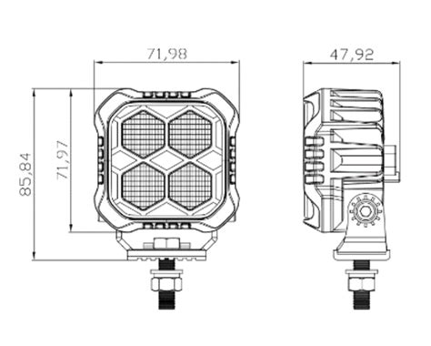Klass New 3″ 20w Led Work Light Auxiliary Headlight Driving Diffuser