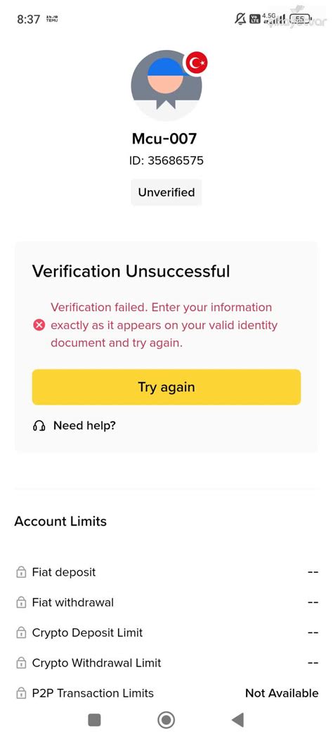 Binance Identity Verification Failed For 1 Month Wallet Balance Inaccessible Xolvie