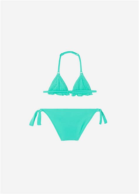 Mayo İki Parça Kız Çocuk Sangallo Lace Bikini Ve Mayo Calzedonia