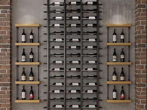 Large Wall Mount Wine Rack Metal Wine Storage Holder80