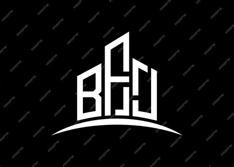Premium Vector Letter Bfj Building Vector Monogram Logo Design Template Building Shape Bfj Logo