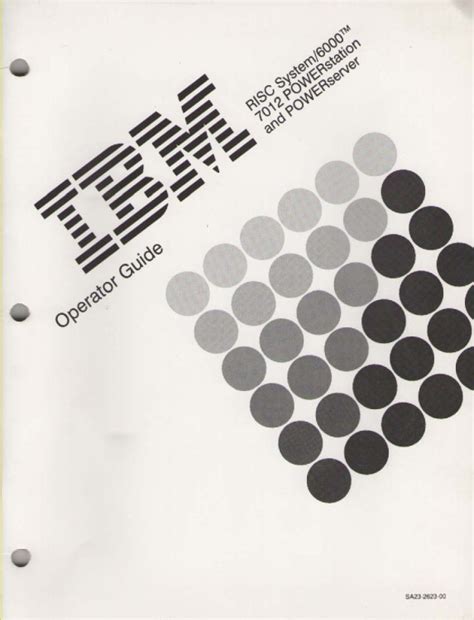 Risc System 6000 Diagnostic Operator Guide Manual Computing History