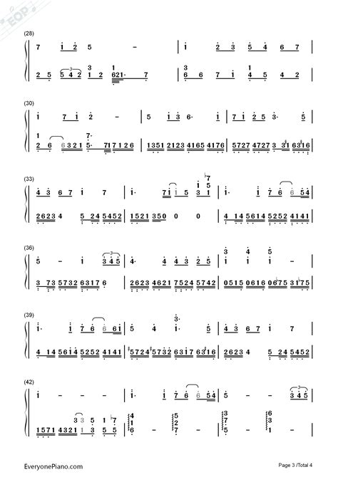 最好的未来 刘若英双手简谱预览 Eop在线乐谱架