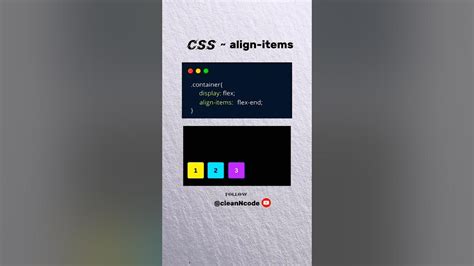 Align Items Html Css Javascript Css3 Tips Alignment Layout Flex