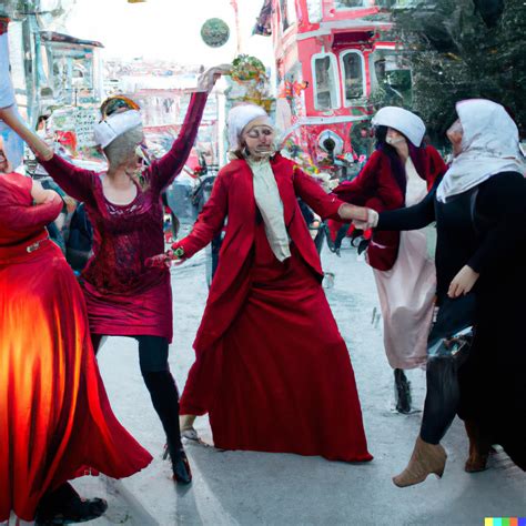 A Group Of Dancing Third Wave Feminist Muslim
