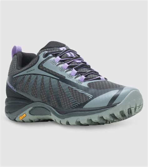 Merrell Siren Edge 3 Waterproof Womens Black Violet The Athletes Foot