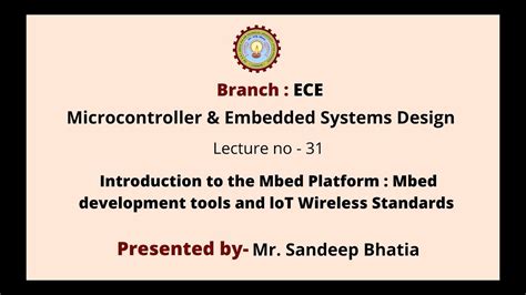 Microcontroller And Embedded System Design Aktu Digital Education Youtube