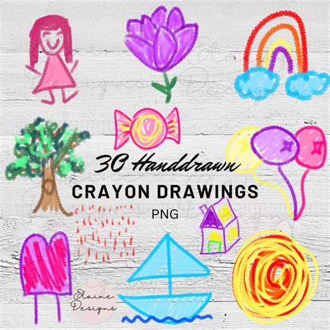Crayon Drawing Ideas