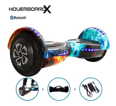 Skate Eletrico 8 Fogo E Gelo Hoverboardx Som Bluetooth Mercadolivre
