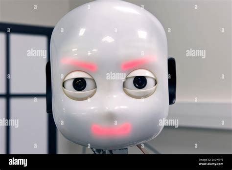 Icub Robot Close Up Of The Head Of An Icub Robot Showing Its Humanoid Face The Icub Is A