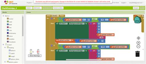 my ai2 project is not saving bugs and other issues mit app inventor