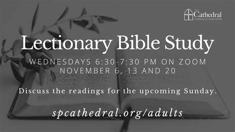 Lectionary Bible Study — The Cathedral Church Of St Peter