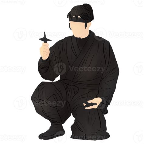 Ninja With Weapon 33019873 Png