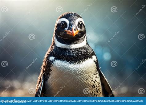 Penguin Looking At The Camera Ai Generative Stock Image Image Of Wings Bird 296729473