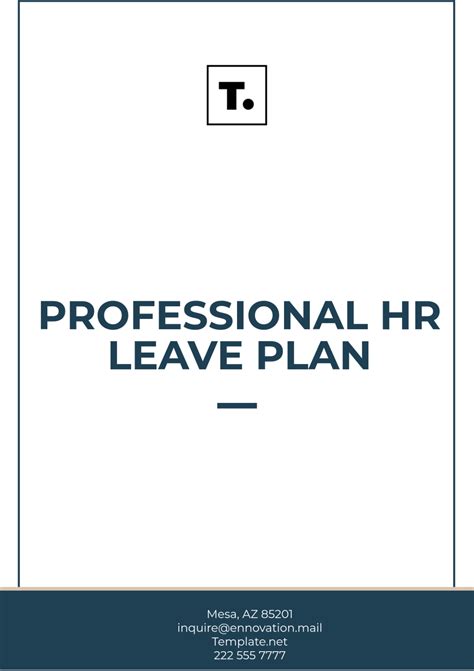 Free Annual Leave Plan Template To Edit Online