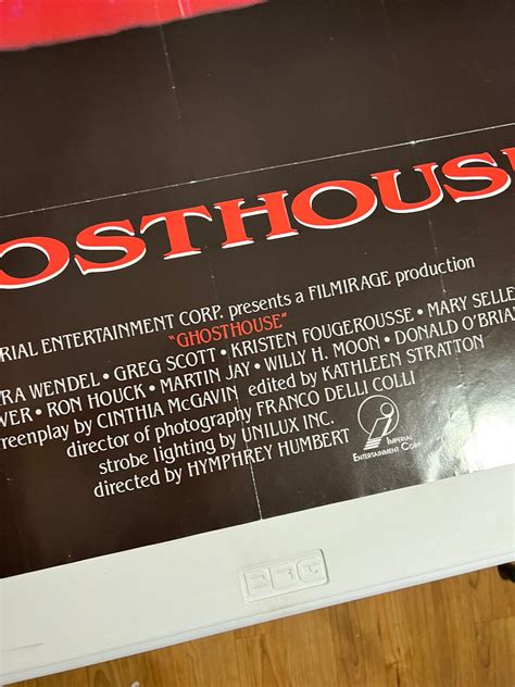 Ghosthouse 1988 Movie Poster Vhs Store Authentic 25x375 Horror