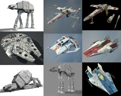 3d Model Star Wars Ultimate Vehicles