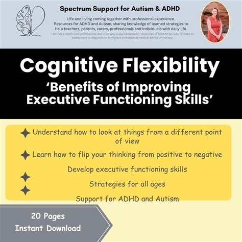 Executive Functioning Activities Flexible Thinking Therapy Worksheets Workbook Teacher Resources