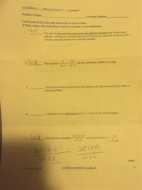 Solved Label Each Of The Following Statements As True Or Chegg