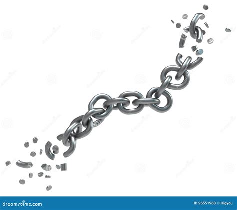 Chain Break Segment Stock Illustration Illustration Of Fragment 96551960