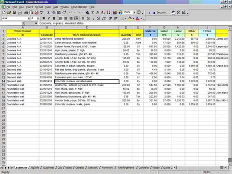 Structural Steel Takeoff Spreadsheet Free Sample Papillon Northwan