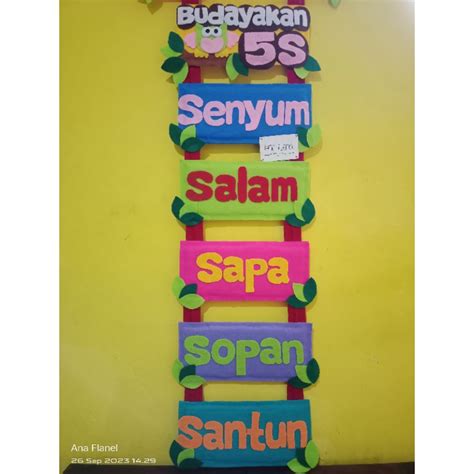 Jual Budayakan 5 S Dari Kain Flanel Shopee Indonesia