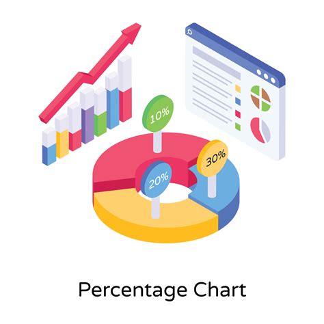 Percentage Bar Chart 2896591 Vector Art At Vecteezy