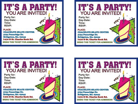 Free Party Invites Printable Easy And Fun Printables For Everyone
