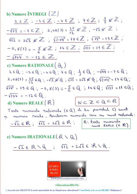 Exercitii Rezolvate Multimea Numerelor Irationale R Q Cum