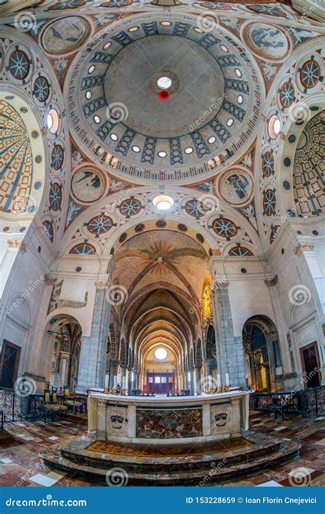 Interior Of The Church Of Santa Maria Delle Grazie Milan Italy