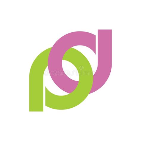 Letter Ad Linked Circle Logo Vector Stock Vector Illustration Of