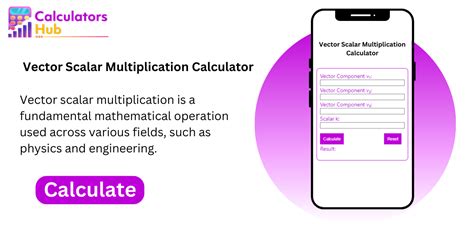 Vector Scalar Multiplication Calculator Online